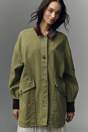 PILCRO Oversized Barn Coat Jacket