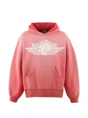 SAINT MXXXXXX Baby Michael" Graphic Hoodie - Red