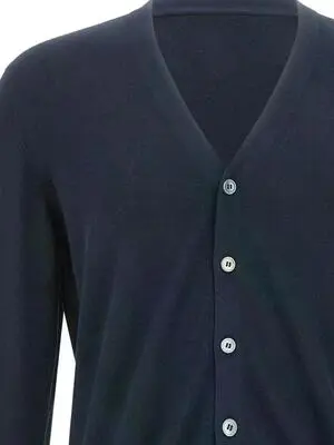 GRAN SASSO V-neck Button Cardigan - Blue