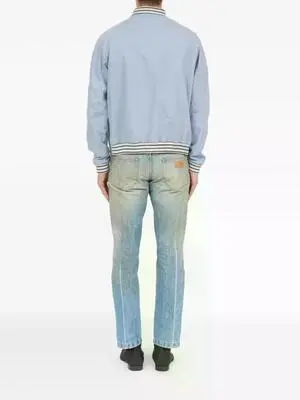 MAISON MARGIELA Ribbed-trim Logo Jacket