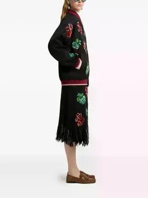 Marni Sequin Flower Bomber Jacket