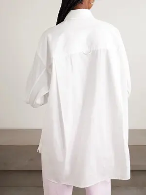 AGOLDE Oversized Organic Cotton-poplin Shirt