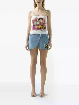 Gcds Betty Boop Graphic Print Spaghetti Strap Top