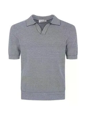 GRAN SASSO Striped T-shirt - Black