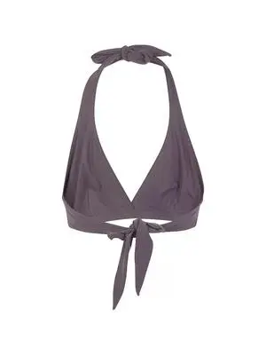 Brunello Cucinelli Embellished Halterneck Bikini Top