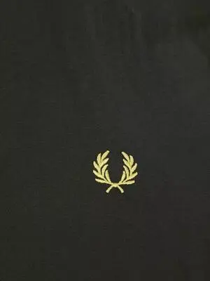 Fred Perry Logo-embroidered T-shirt - Black
