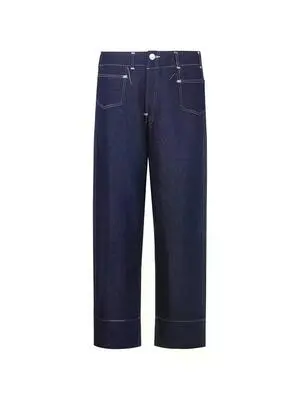 Junya Watanabe Contrast-stitch Jeans - Blue