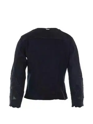Liu Jo Embroidered Crewneck Jacket - Black