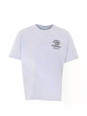 FAMILY FIRST Round Neck Print T-shirt