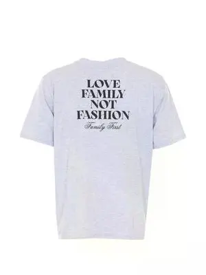 FAMILY FIRST Round Neck Print T-shirt