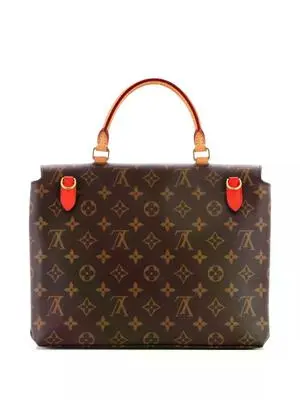 LOUIS VUITTON Marignan Handbag Monogram Canvas With Leather Shoulder Strap - Brown