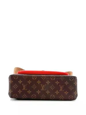 LOUIS VUITTON Marignan Handbag Monogram Canvas With Leather Shoulder Strap - Brown