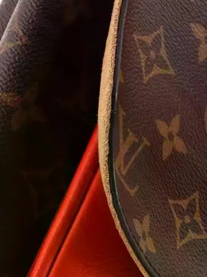 LOUIS VUITTON Marignan Handbag Monogram Canvas With Leather Shoulder Strap - Brown