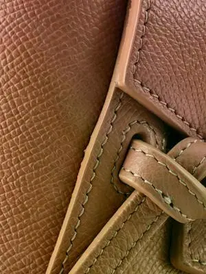 Celine Belt Bag Textured Leather Pico Shoulder Bag - Neutrals
