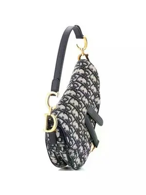 Dior Saddle Handbag Oblique Canvas Mini Shoulder Bag - Blue