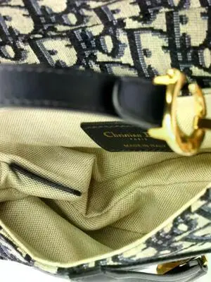 Dior Saddle Handbag Oblique Canvas Mini Shoulder Bag - Blue