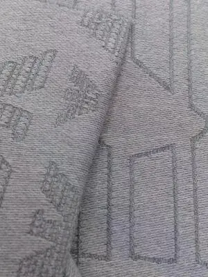 Emporio Armani Embroidered Frayed-edge Wool Scarf