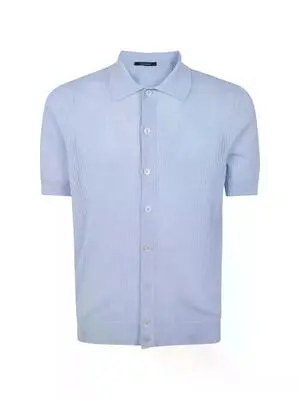 Tagliatore Knitted Shirt - Blue