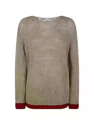 Comme Des Garçons Contrast-trim Sweater