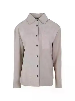 DRHOPE Pocket Suede Jacket