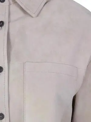 DRHOPE Pocket Suede Jacket
