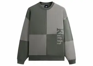 Kith Panelled Nelson Crewneck Sweatshirt - Haze