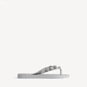 Balenciaga Cagole Thong Sandal - Grey