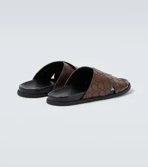 Gucci Gg Leather Slides