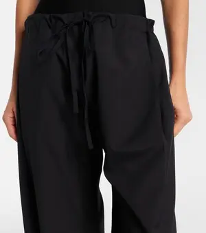 Khaite Rohen Wide-leg Pants - Black