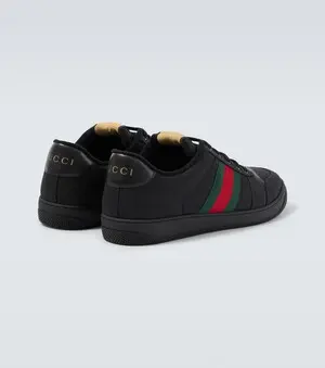 Gucci Screener Gg Canvas Sneakers - Black