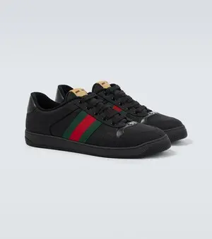 Gucci Screener Gg Canvas Sneakers - Black