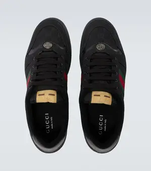 Gucci Screener Gg Canvas Sneakers - Black