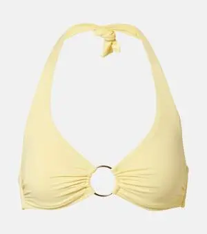 Melissa Odabash Brussels Ring-detail Bikini Top - Yellow