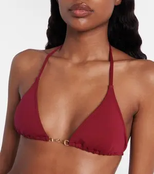 Melissa Odabash Menorca Bikini Top - Burgundy