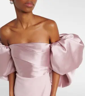 Solace London Floris Off-shoulder Gown