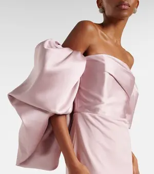 Solace London Floris Off-shoulder Gown