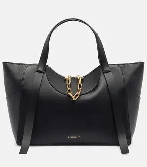 Givenchy The Snatch Medium Leather Tote Bag - Black