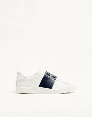 Valentino Garavani Open Royco Trainer In Nappa - White/blue