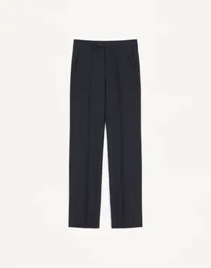 Valentino Garavani Wool Trousers - Dark Blue