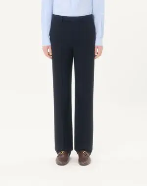 Valentino Garavani Wool Trousers - Dark Blue