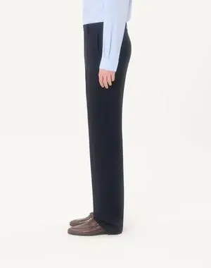 Valentino Garavani Wool Trousers - Dark Blue