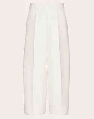 Valentino Garavani Valentino Wool Trousers Ivory