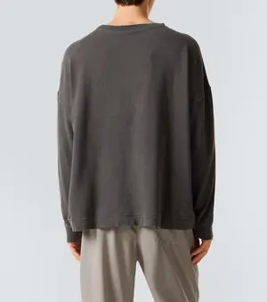 Our Legacy Cotton And Linen-blend Sweatshirt - Grey