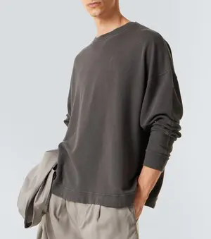 Our Legacy Cotton And Linen-blend Sweatshirt - Grey