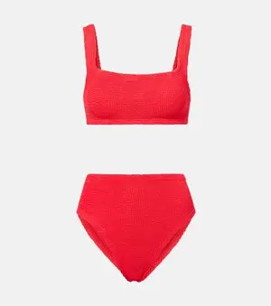 Hunza G Patricia Two-piece Bikini Set - Red