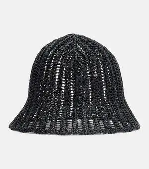 Brunello Cucinelli Woven Bucket Hat - Black