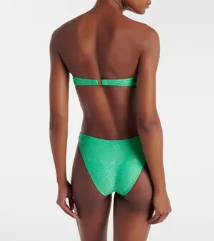 Melissa Odabash Prague Bandeau Bikini Top - Green