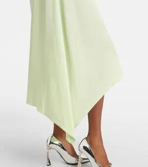 Stella McCartney Envers Satin Midi Dress