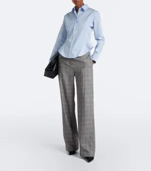 Stella McCartney Peplum Cotton Poplin Shirt