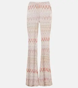 Missoni Zigzag Lamé Flared Pants - Multicoloured